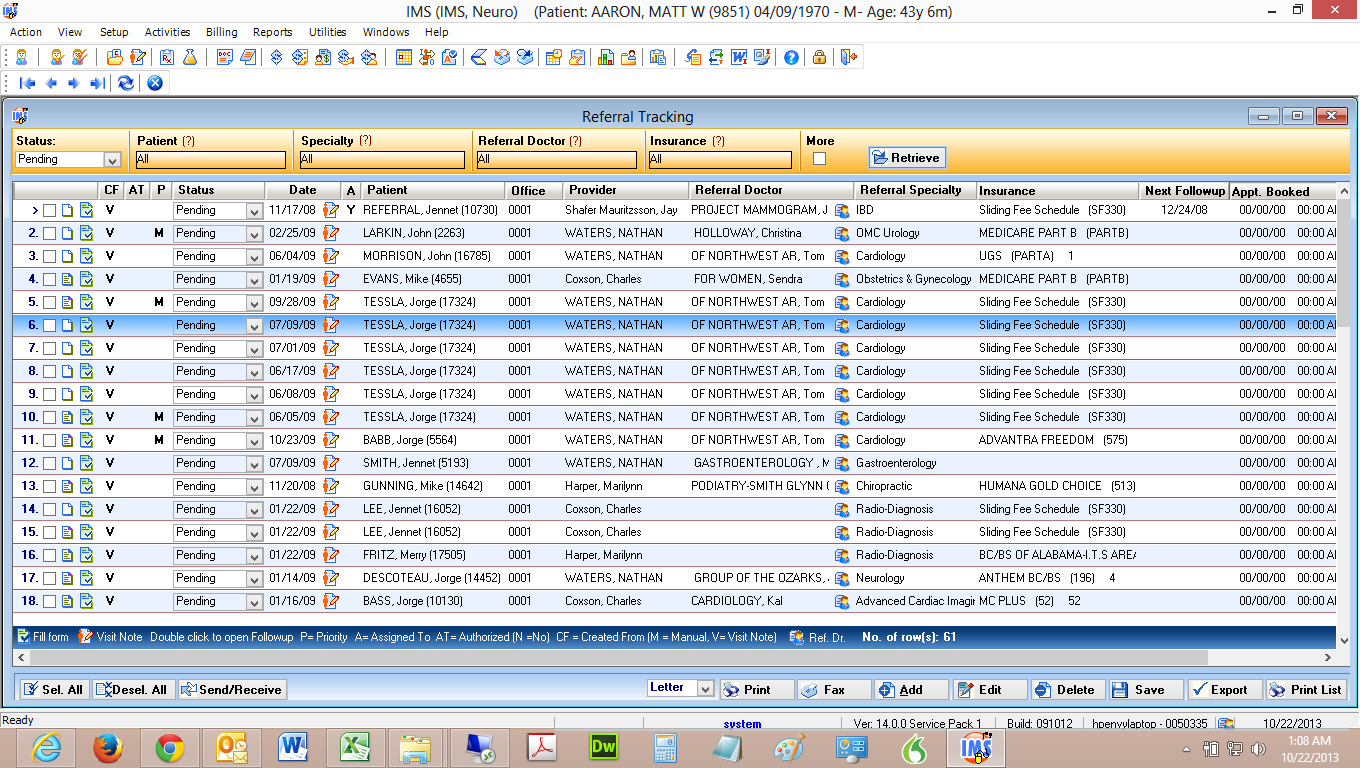 Neurology Patient Referral Tracking | Neurology EMR Software | 1st ...